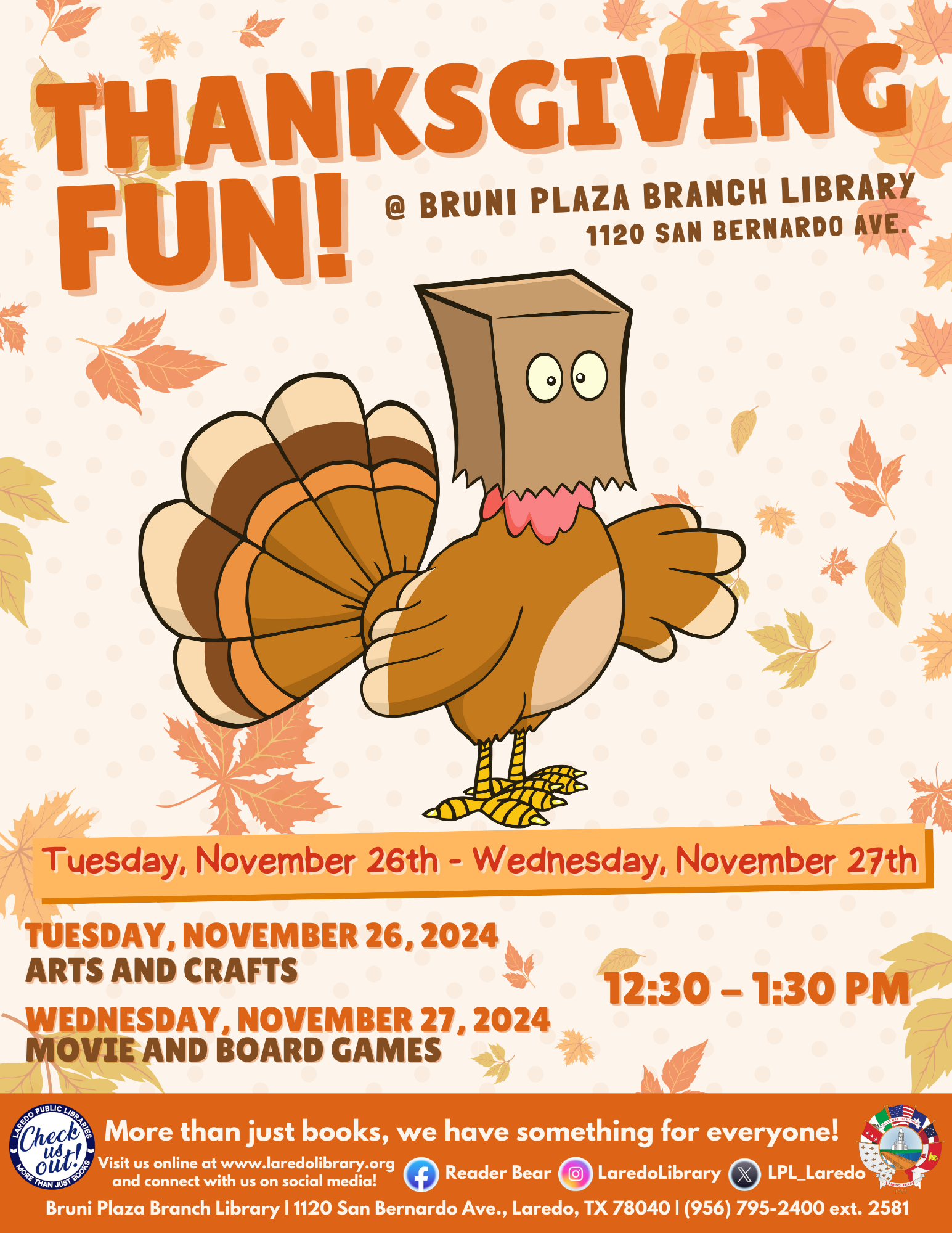Thanksgiving Fun | Laredo Public Library