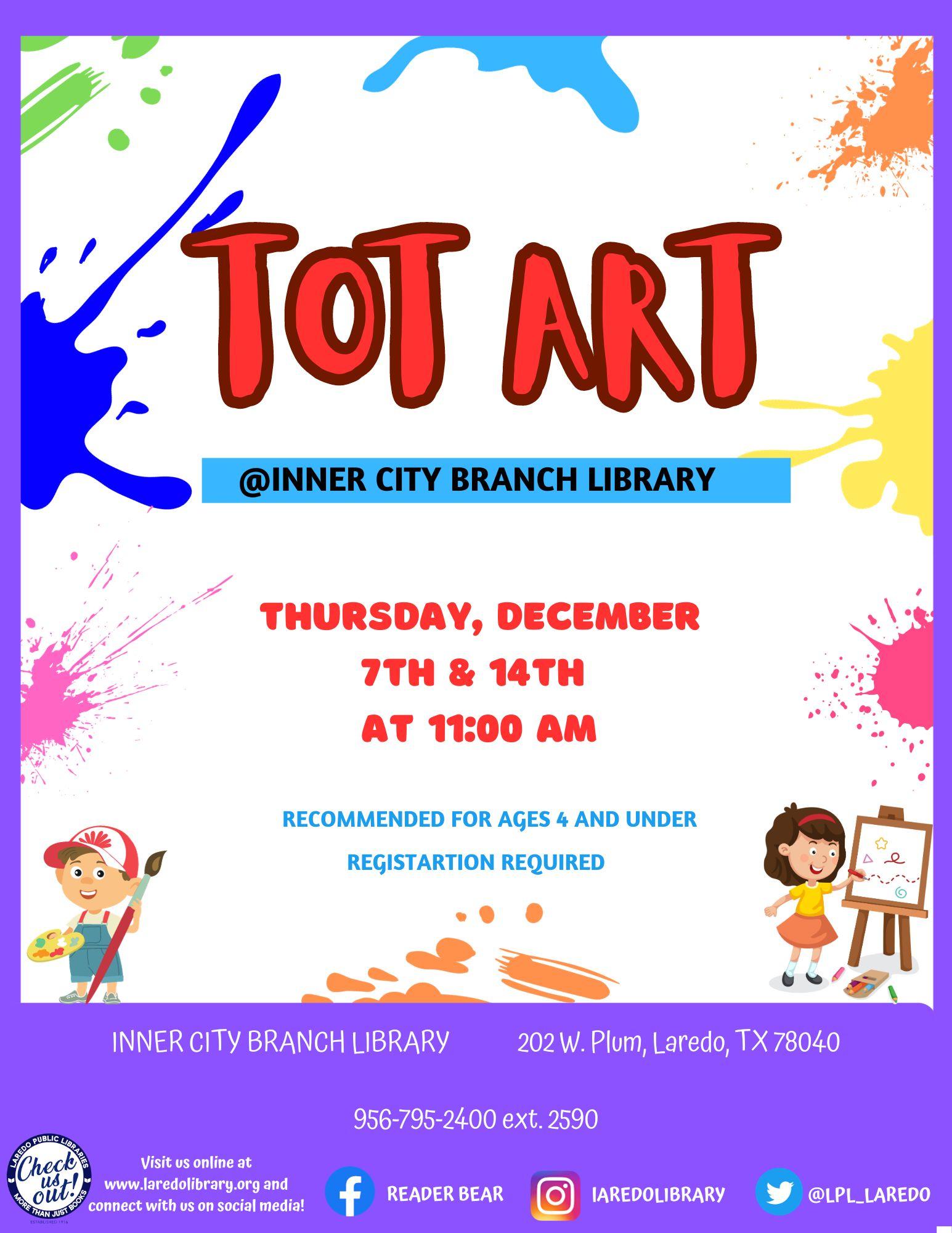 Tot Art | Laredo Public Library