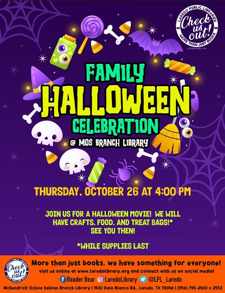 Family Halloween Celebration @ MOS | Laredo Public Library