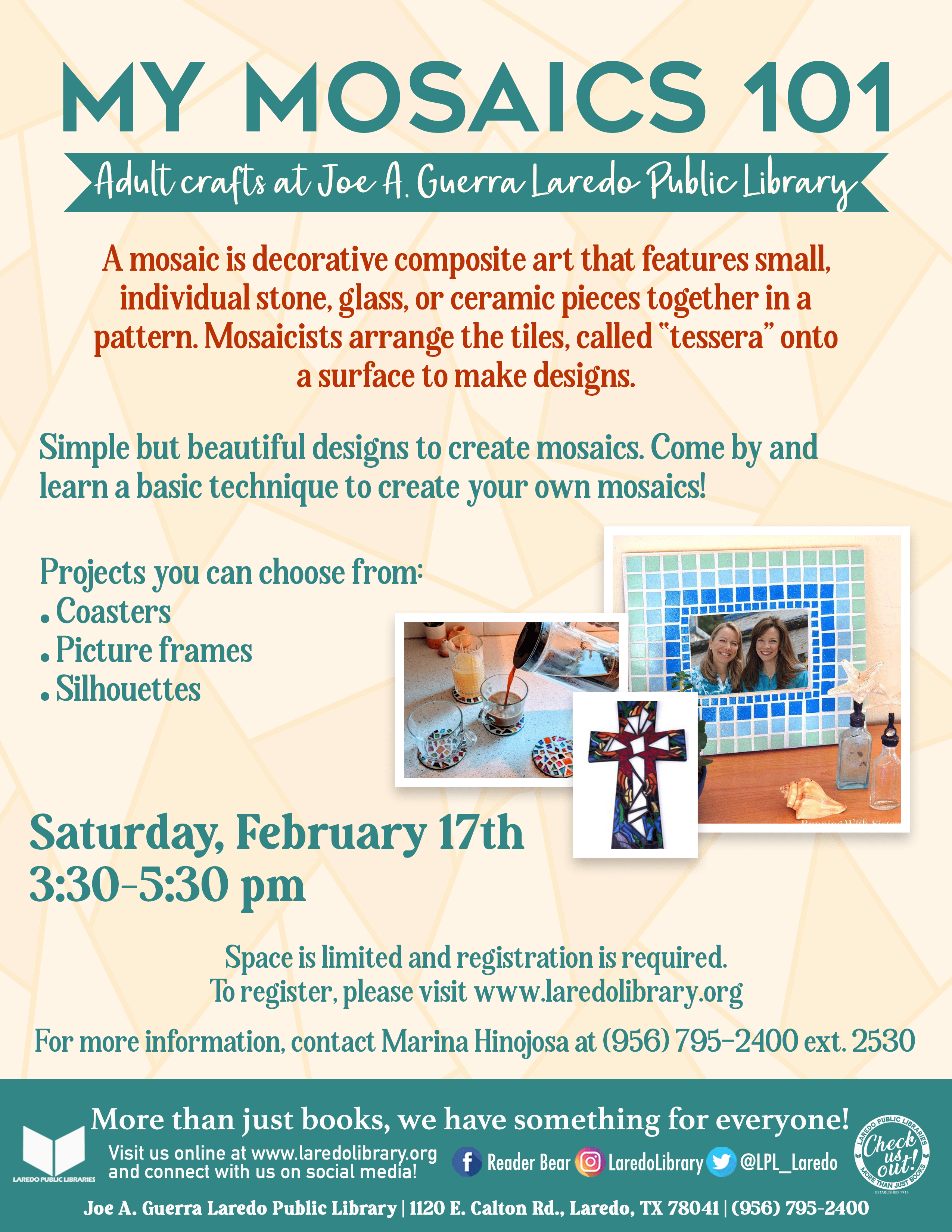 My Mosaics 101 | Laredo Public Library