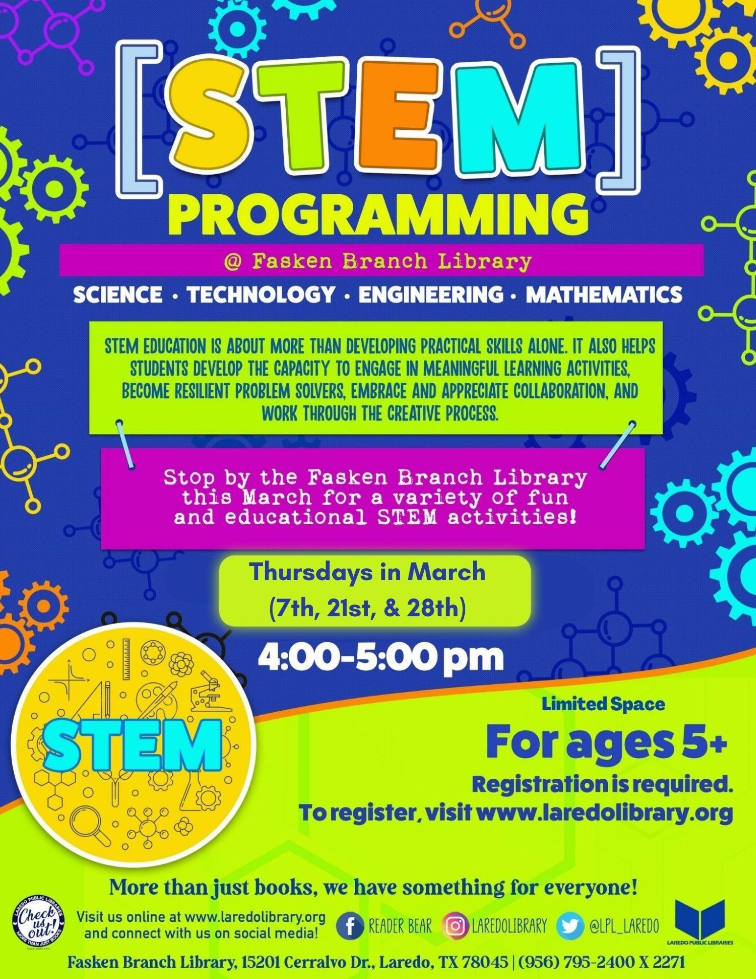 STEM Programming! | Laredo Public Library