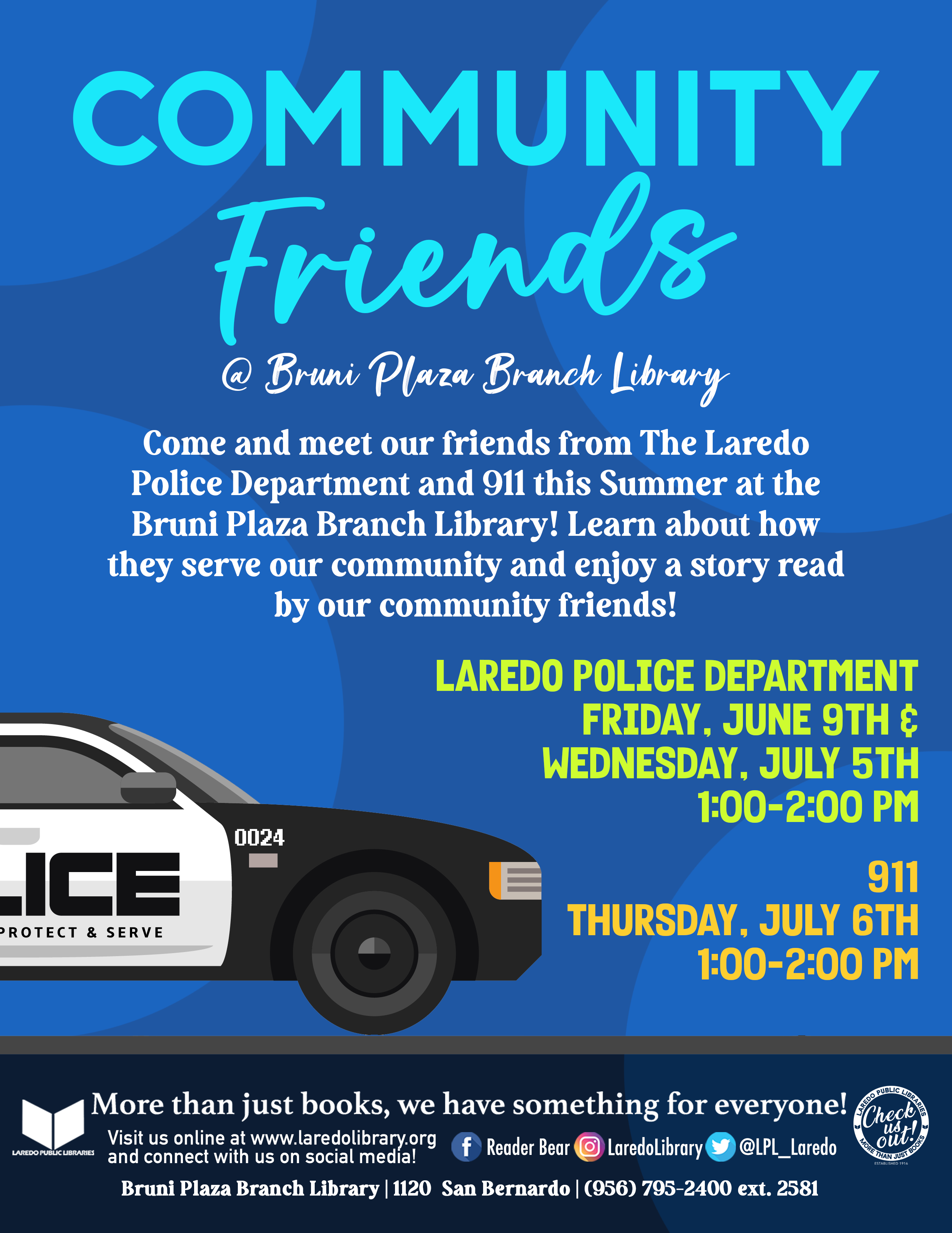 Laredo Police Department Bruni Plaza Branch Library Laredo Public