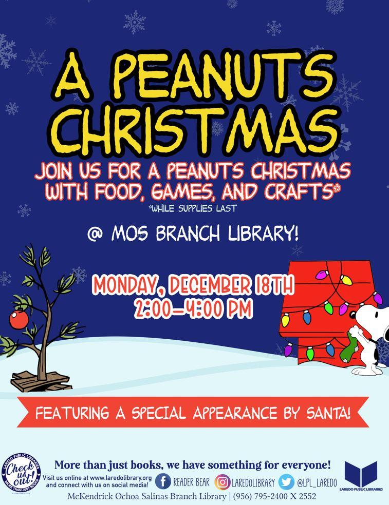 A Peanuts Christmas @ MOS | Laredo Public Library