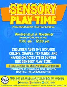 Sensory Play Time @ MOS | Laredo Public Library